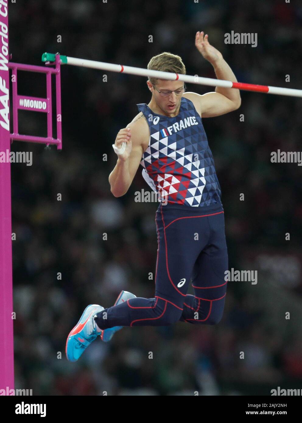 Axel Chapelle (French) during the Final Pole Vault Men of the IAAF ...
