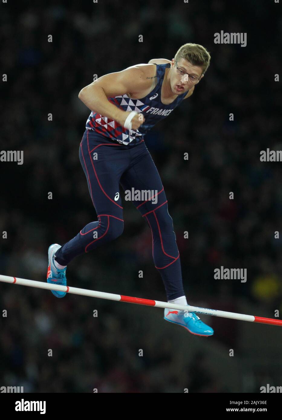 Axel Chapelle (French) during the Final Pole Vault Men of the IAAF ...