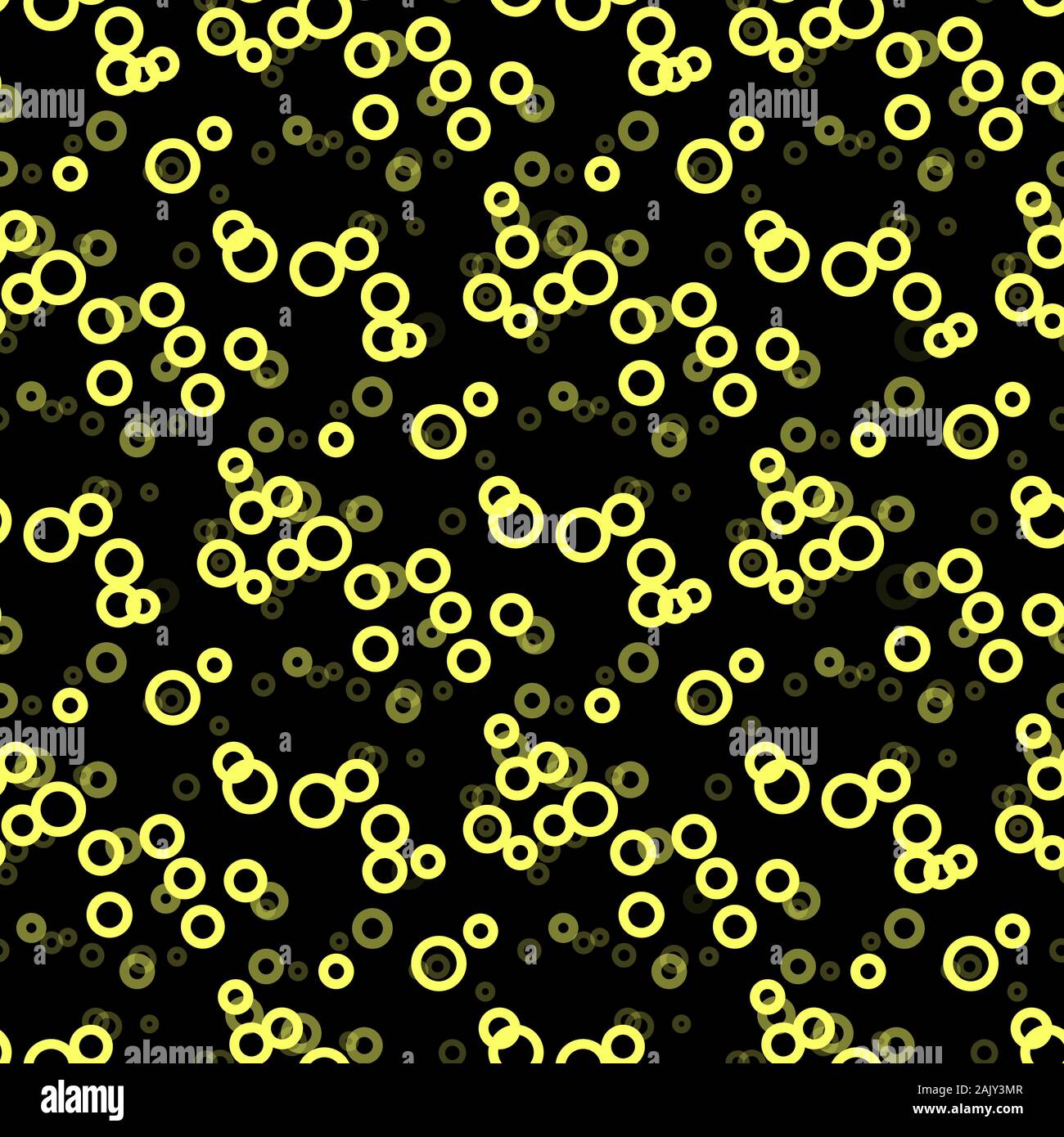 Light yellow vector seamless background with bubbles. Blurred bubbles ...
