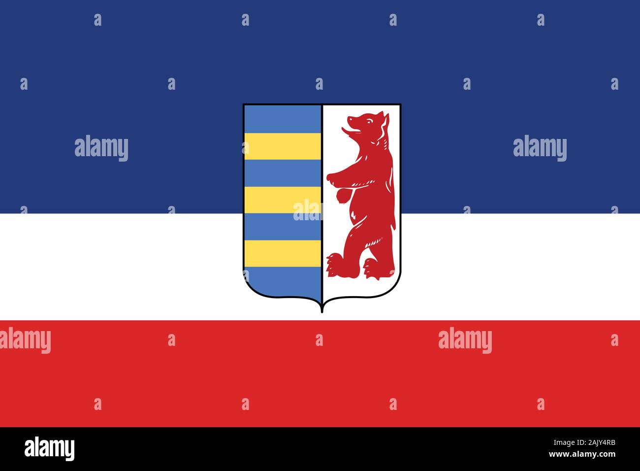 Flag of Carpathian Ruthenia in proportions and colors vector Stock ...