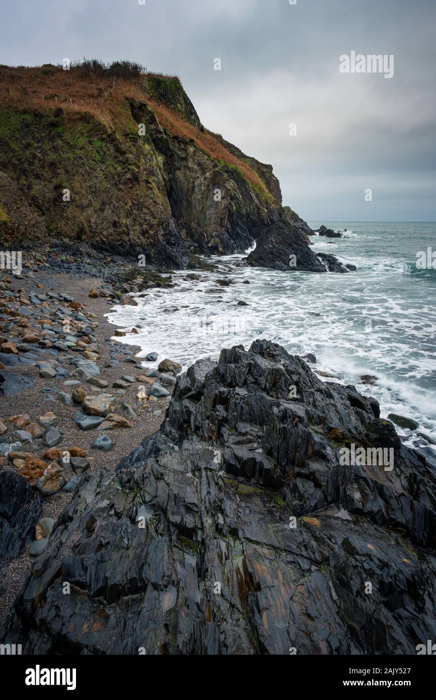 Aberfelin bay, LLanrhian, Pembrokeshire. Wales Stock Photo - Alamy