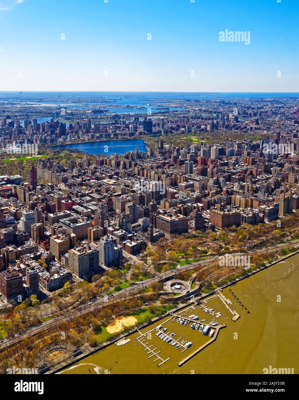 Aerial view of Brooklyn New York reflex Stock Photo - Alamy