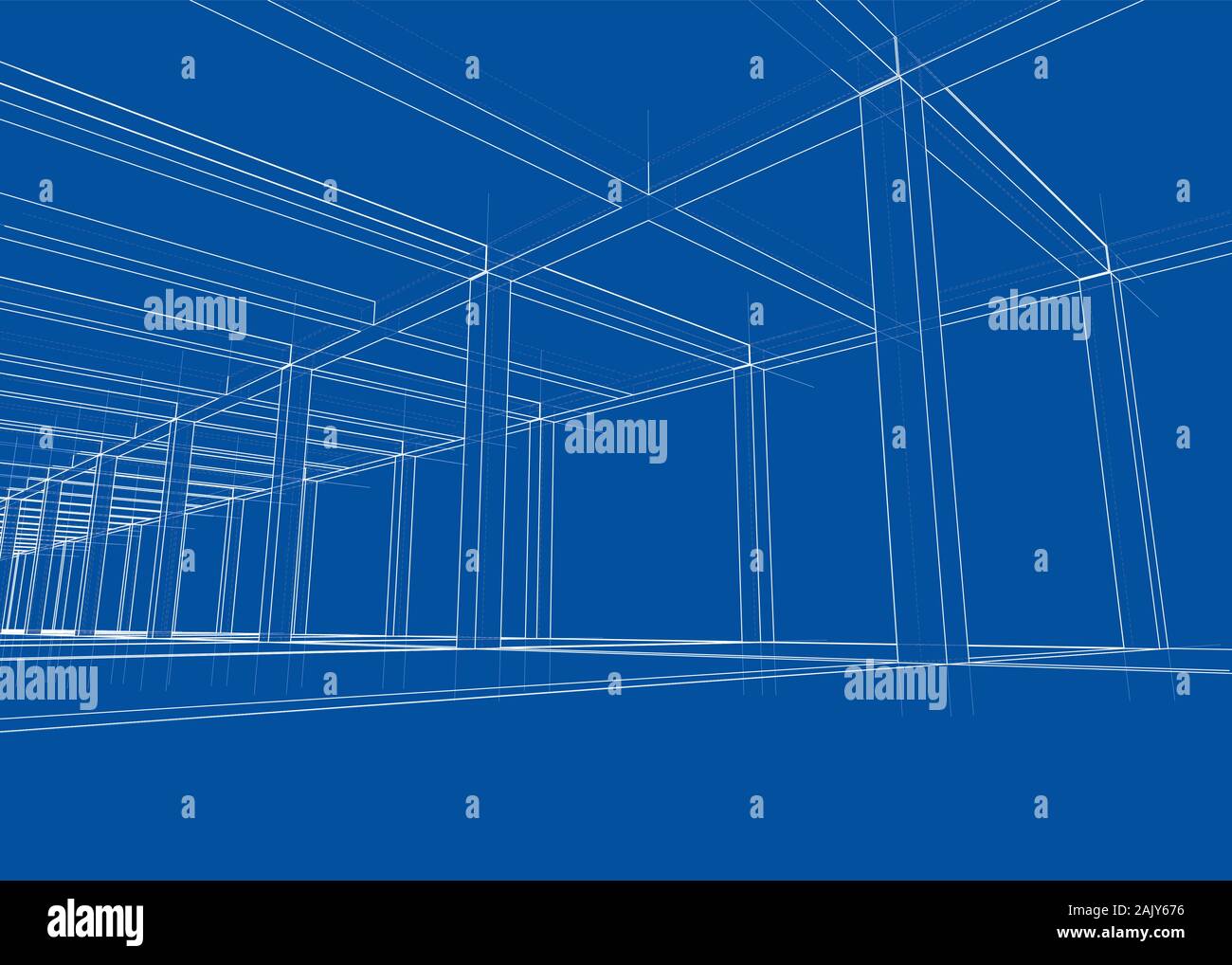 Drawing or sketch of a house under construction. Construction site ...