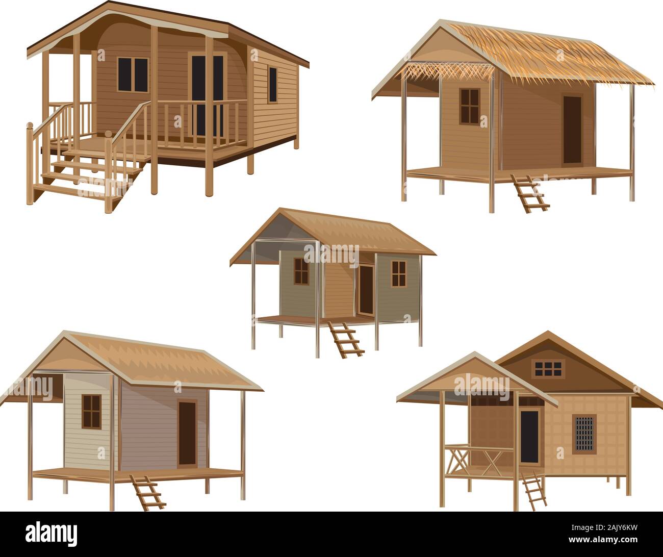 isolated straw hut vector design Stock Vector Image & Art - Alamy