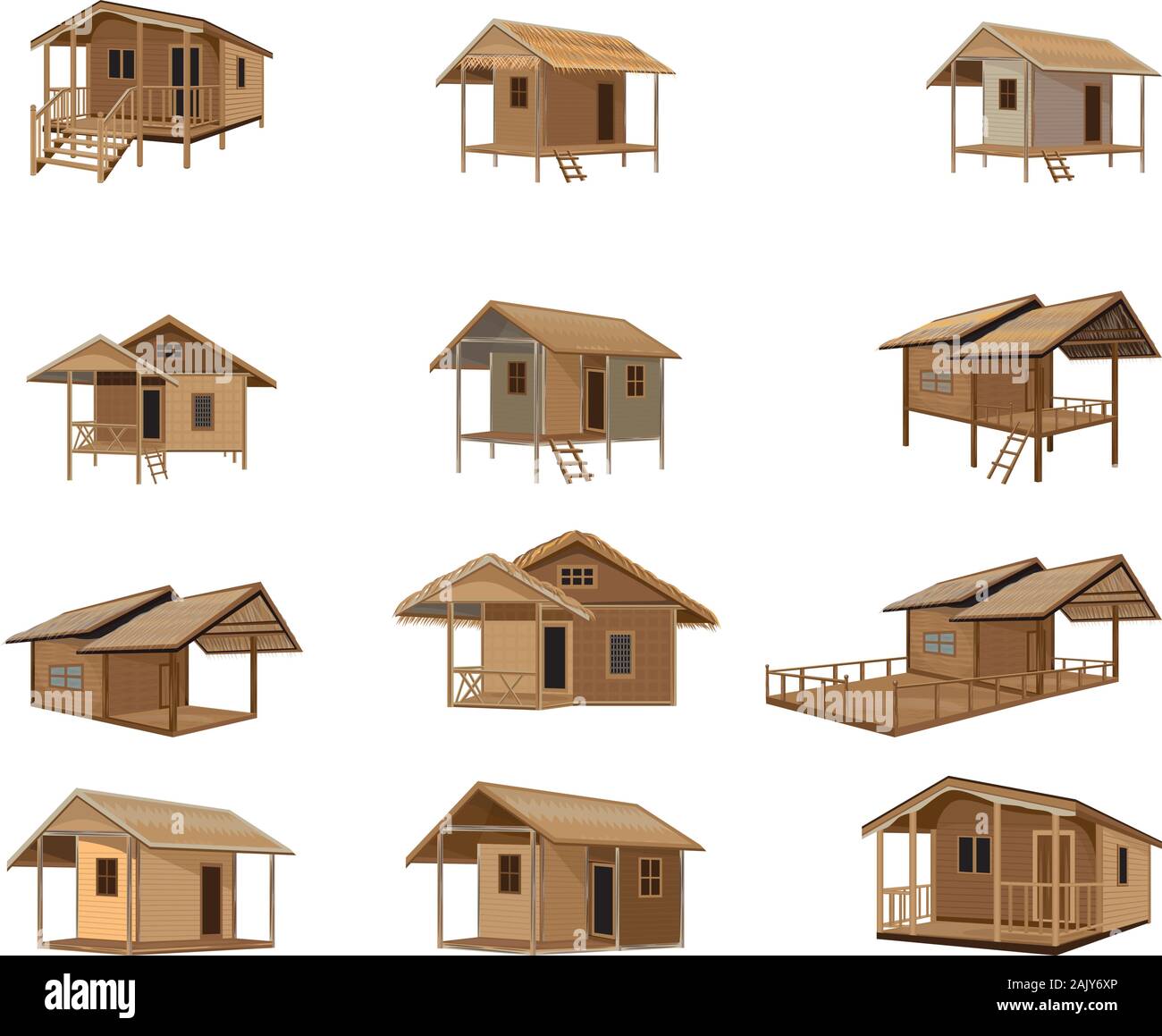 Hut Roof Vector