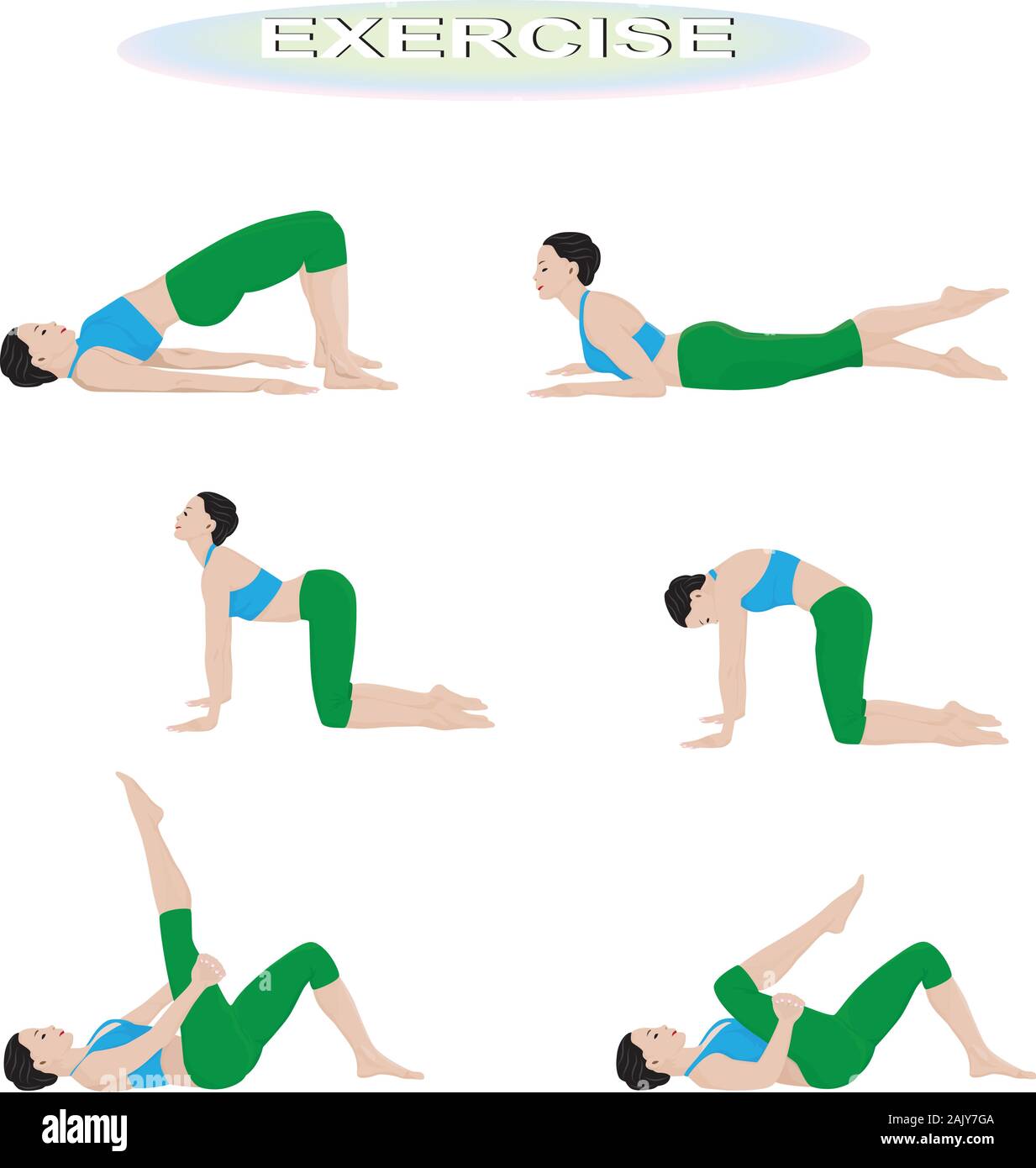 exercise cartoon shape vector design Stock Vector Image & Art - Alamy