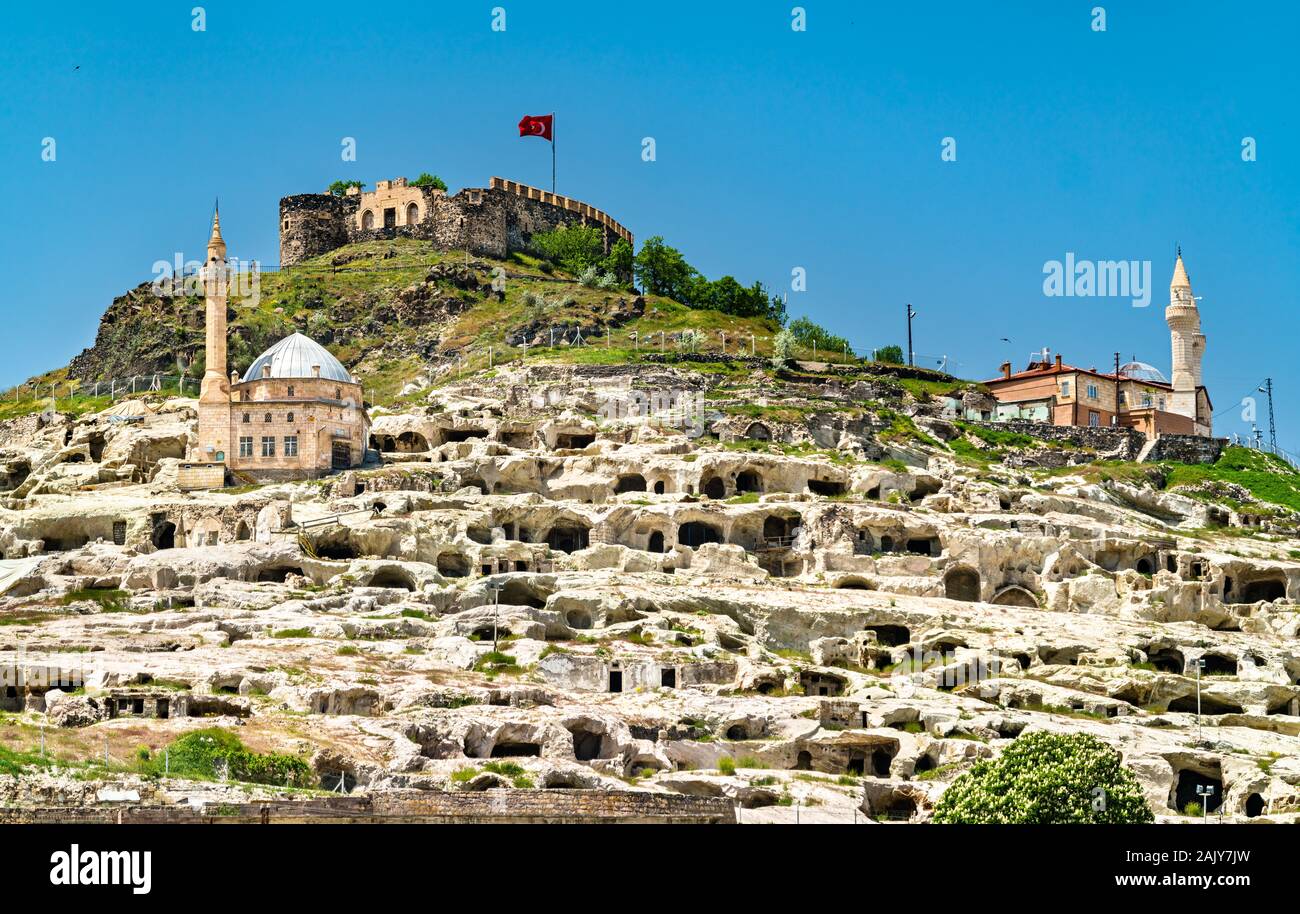 Nevsehir Castle in Cappadocia, Turkey Stock Photo - Alamy
