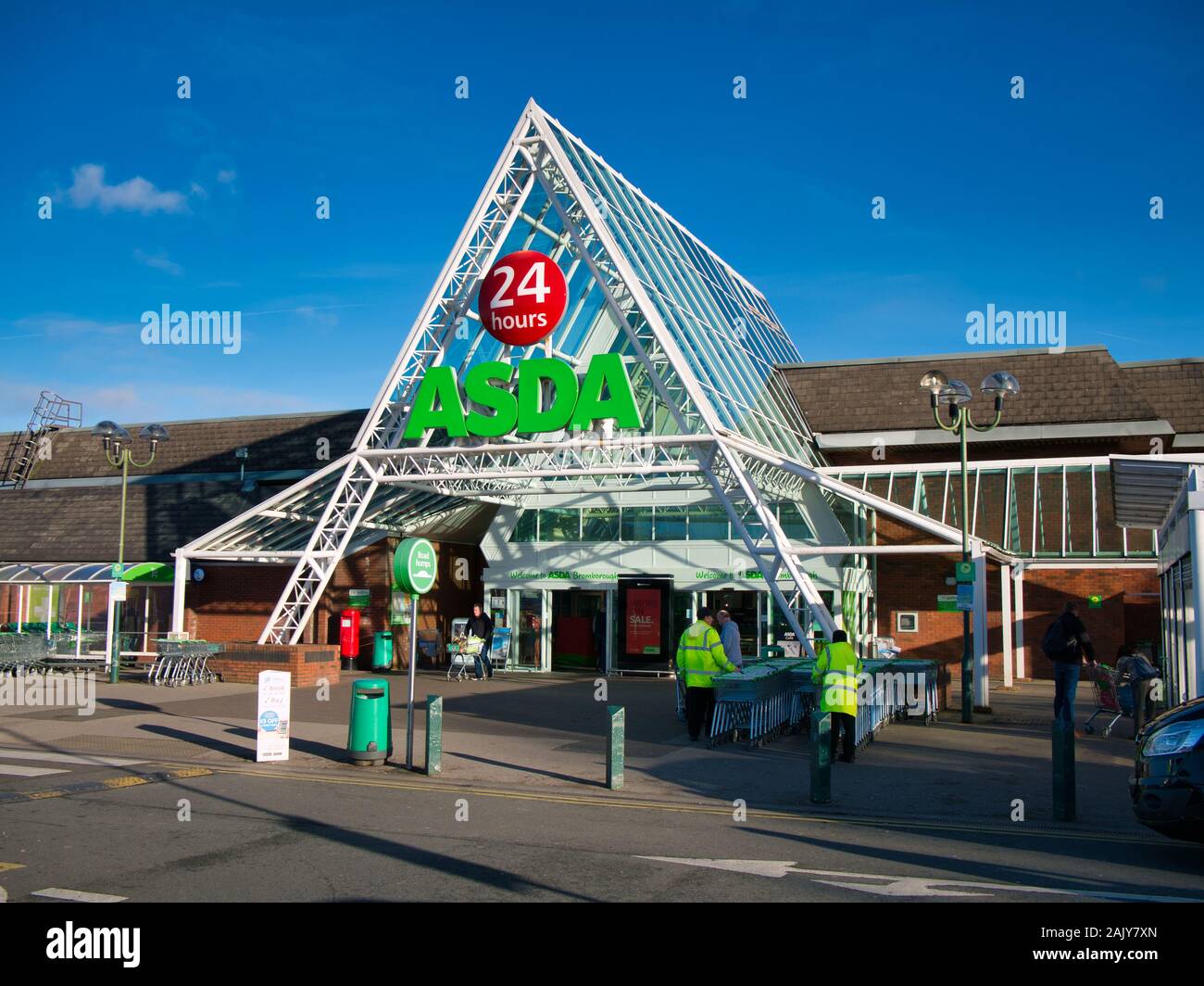 The frontage of a store of the Walmart owned ASDA British supermarket ...