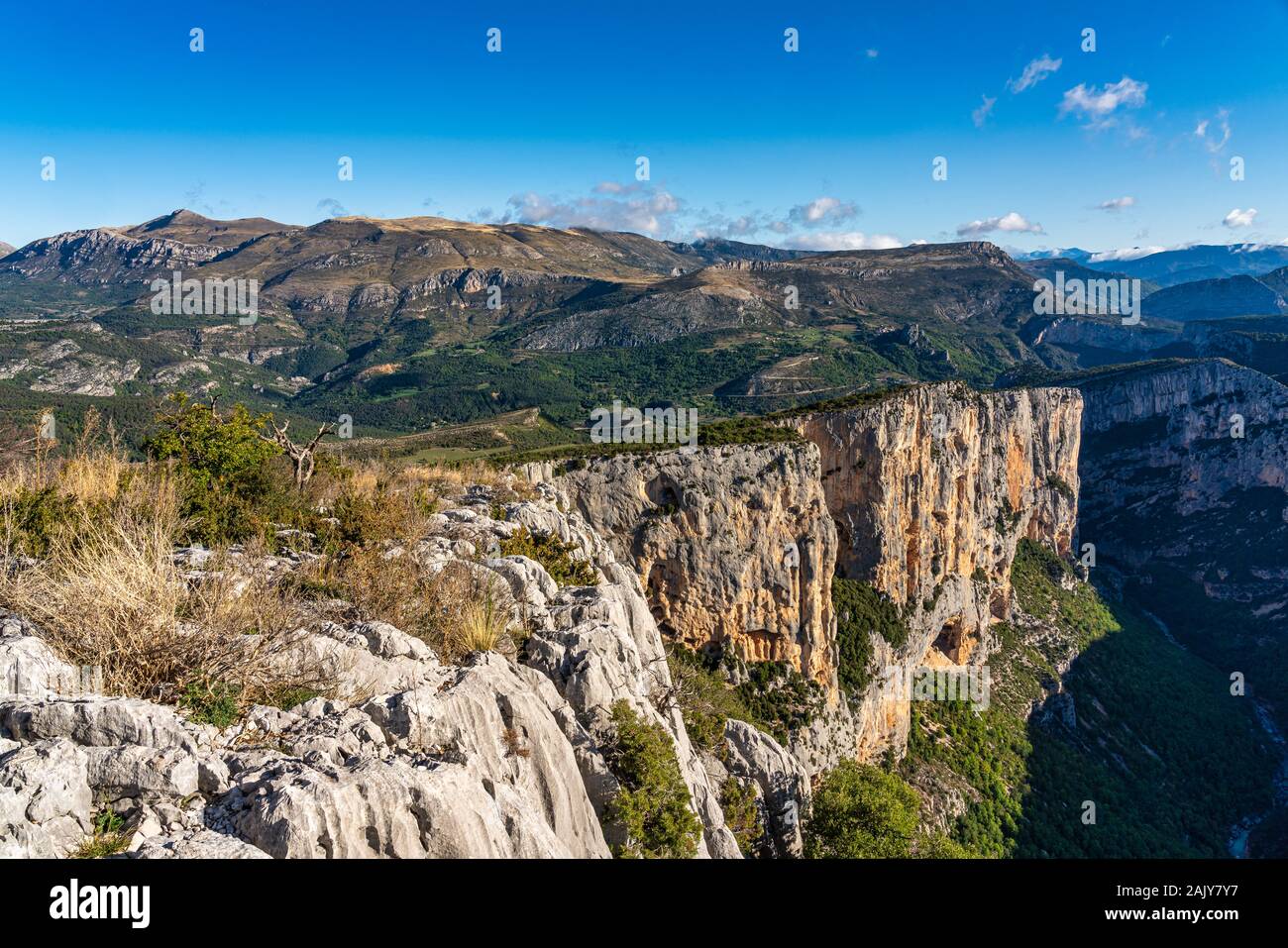 Verdon Gorge, Gorges du Verdon, amazing landscape of the famous canyon ...