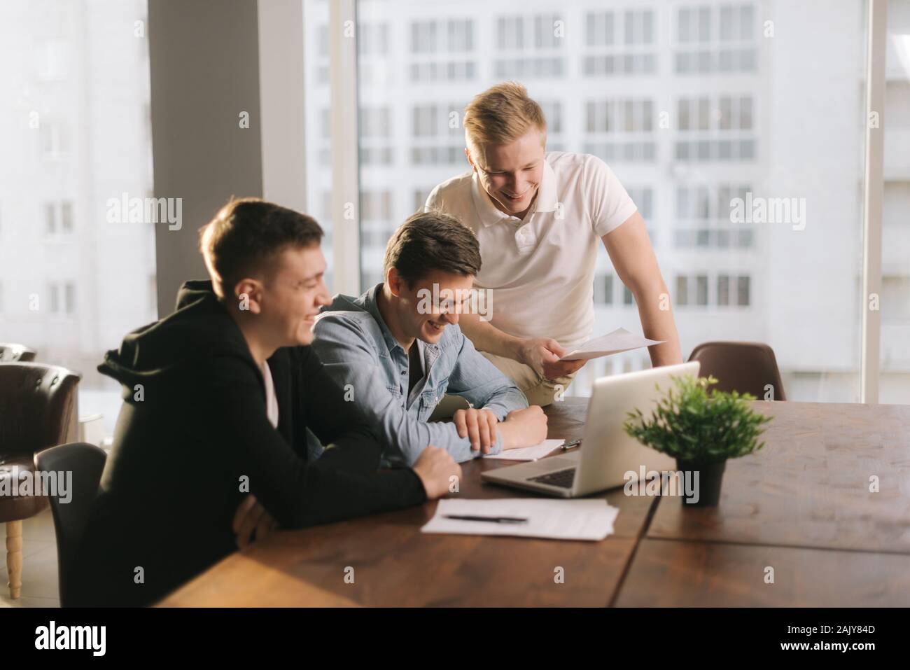 Casual Business Meeting Table