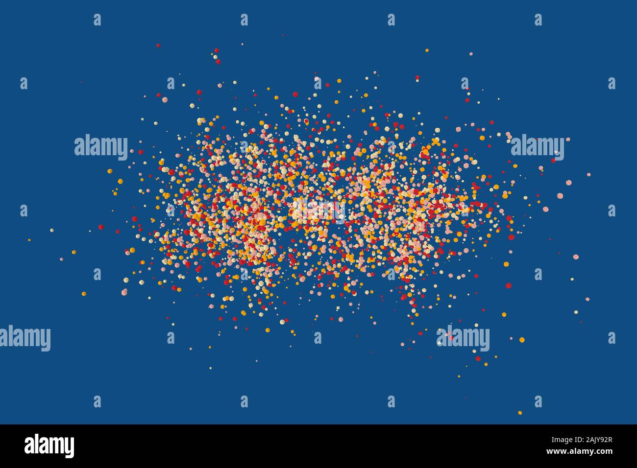 Warm colorful low poly explosion design element for holiday and party ...