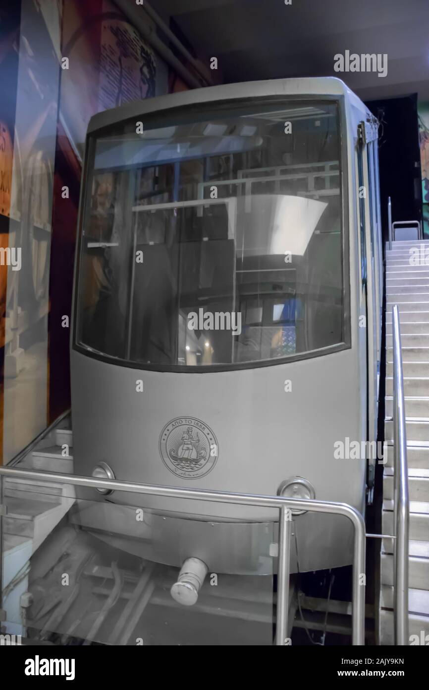 Athens mount lycabettus cable car hi-res stock photography and images ...