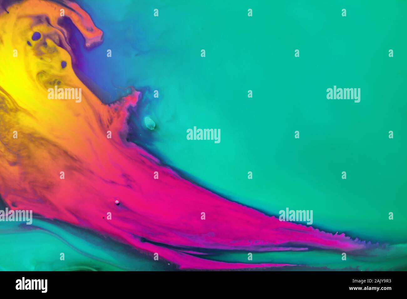 Creative abstraction in the 2020 color trend in yellow, orange and pink ...