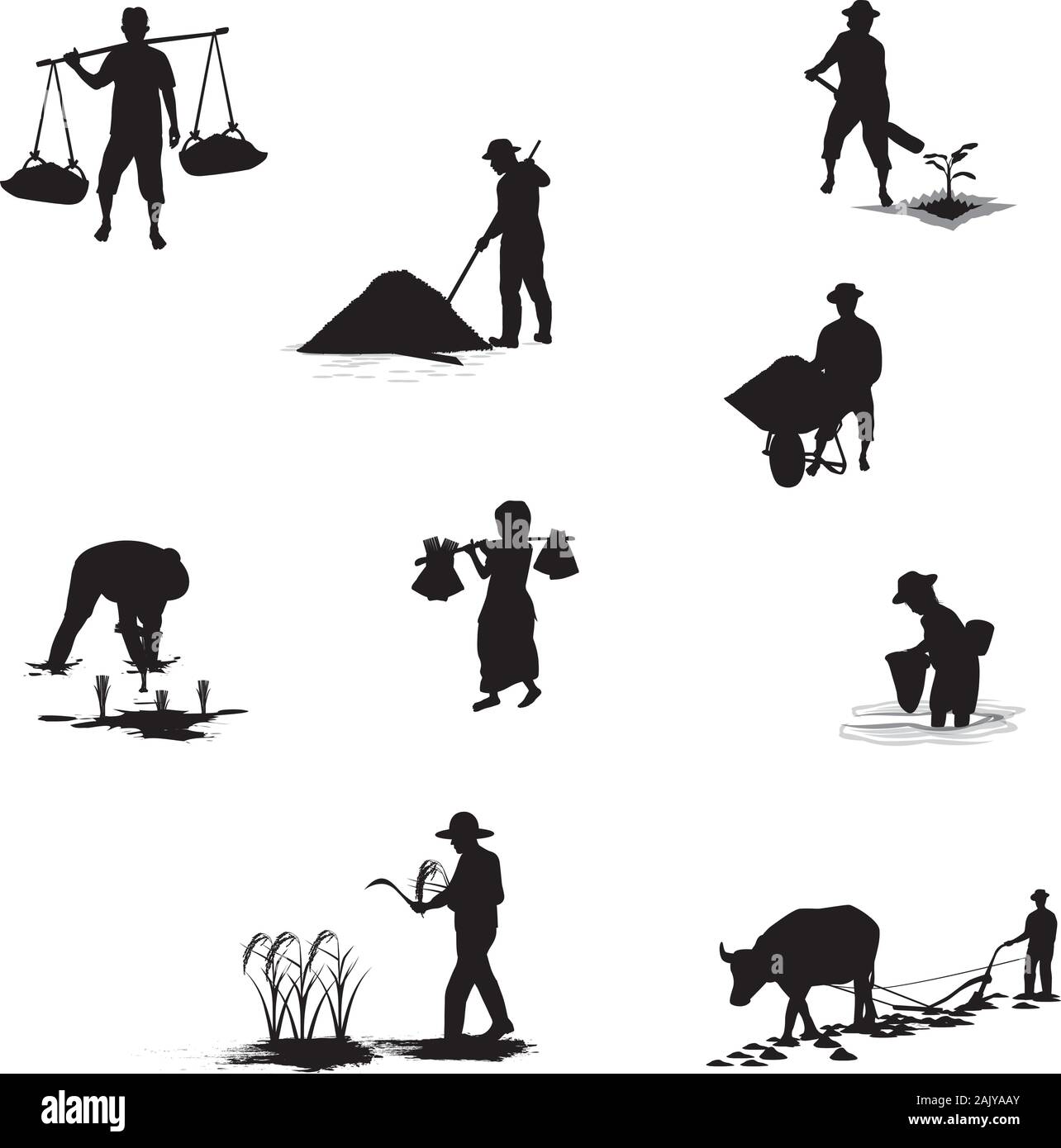 farmer cartoon shape vector design Stock Vector Image & Art - Alamy