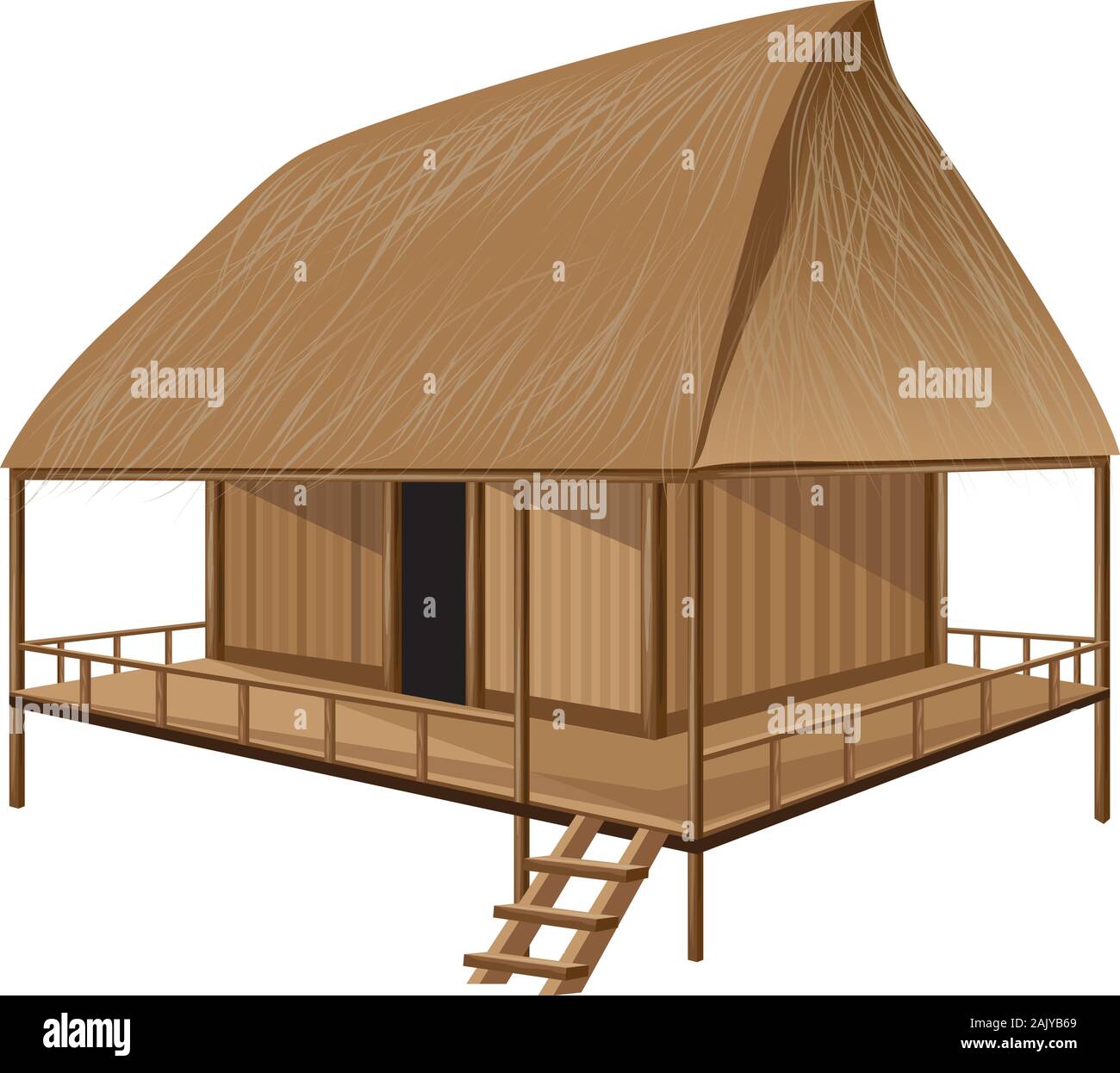 isolated straw hut vector design Stock Vector Image & Art - Alamy