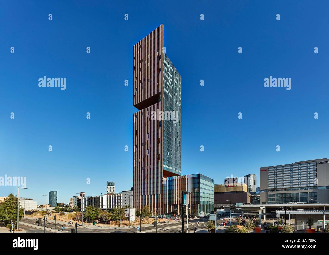View of building from street. The Stratford, London, United Kingdom ...