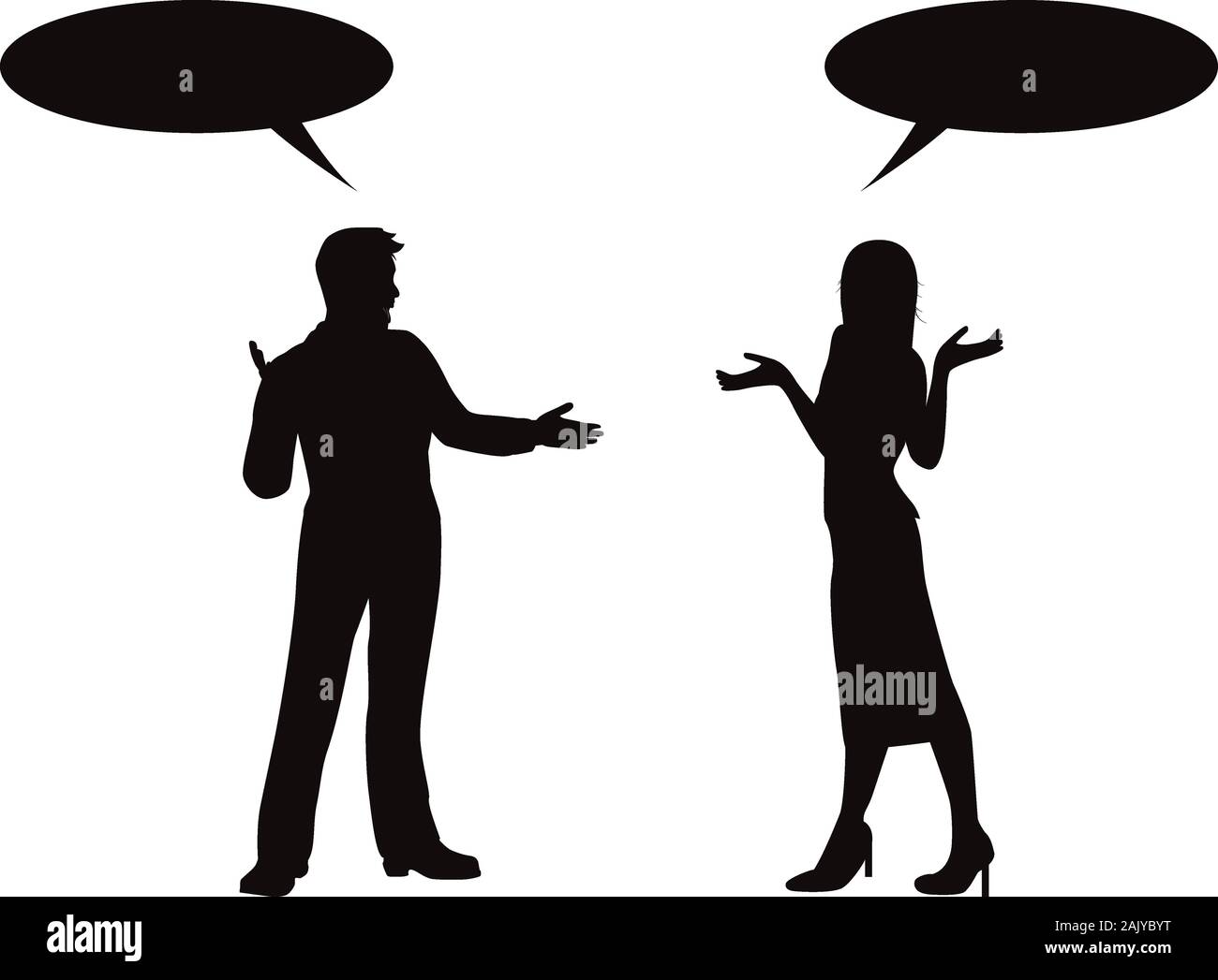 two persons talking vector design Stock Vector Image & Art - Alamy