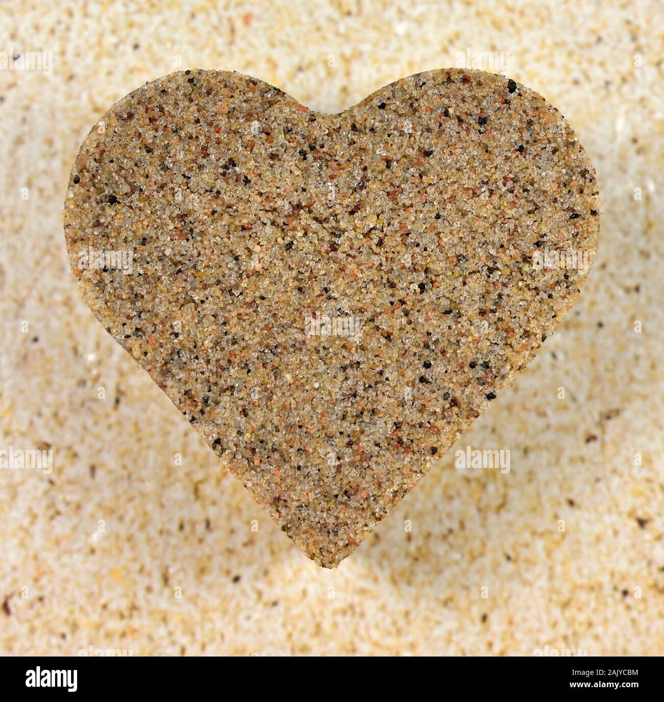 Sand Shaped Into A Heart High Resolution Stock Photography and Images ...
