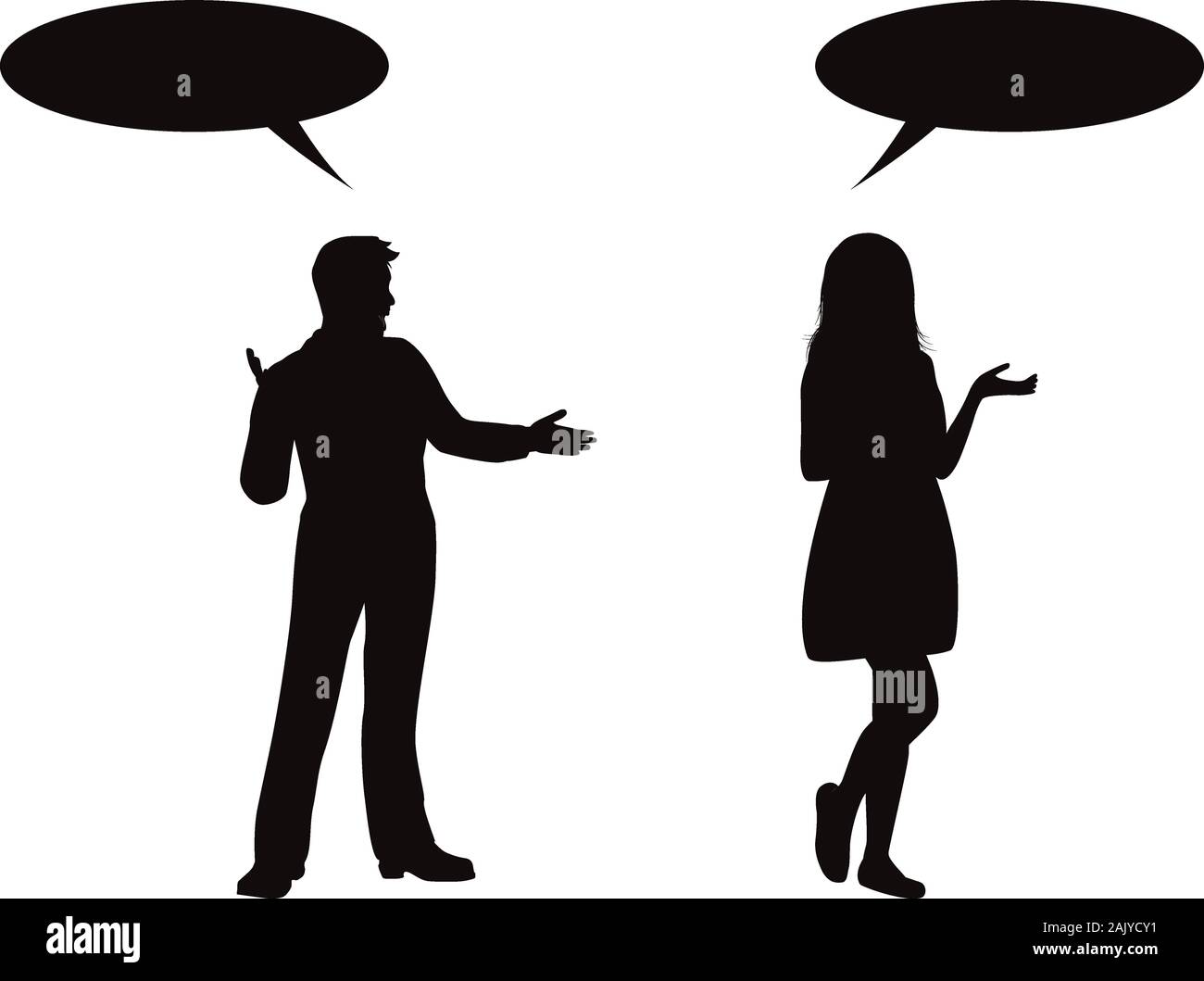 two persons talking vector design Stock Vector Image & Art - Alamy