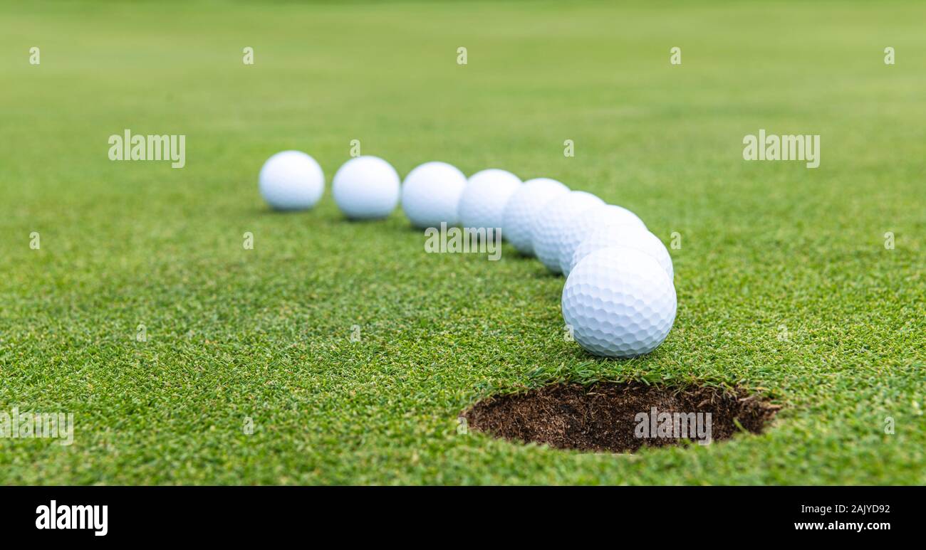 Golf game ball nobody hi-res stock photography and images - Alamy