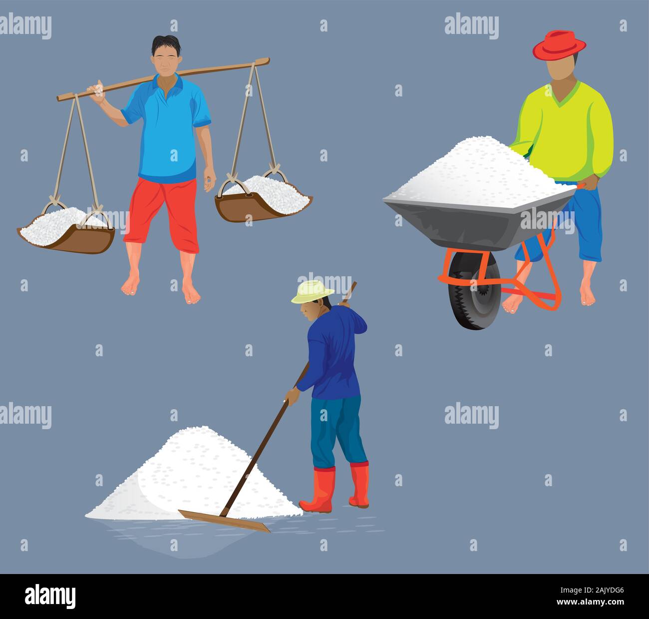 Agriculture field salt Stock Vector Images - Alamy