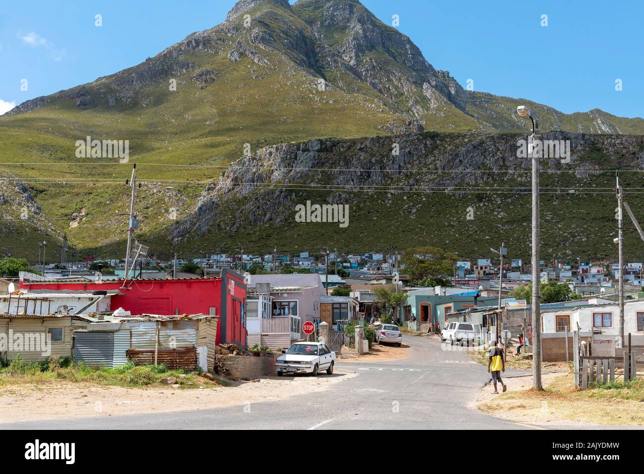 Kleinmond, Western Cape, South Africa. December 2019. Entrance to a ...