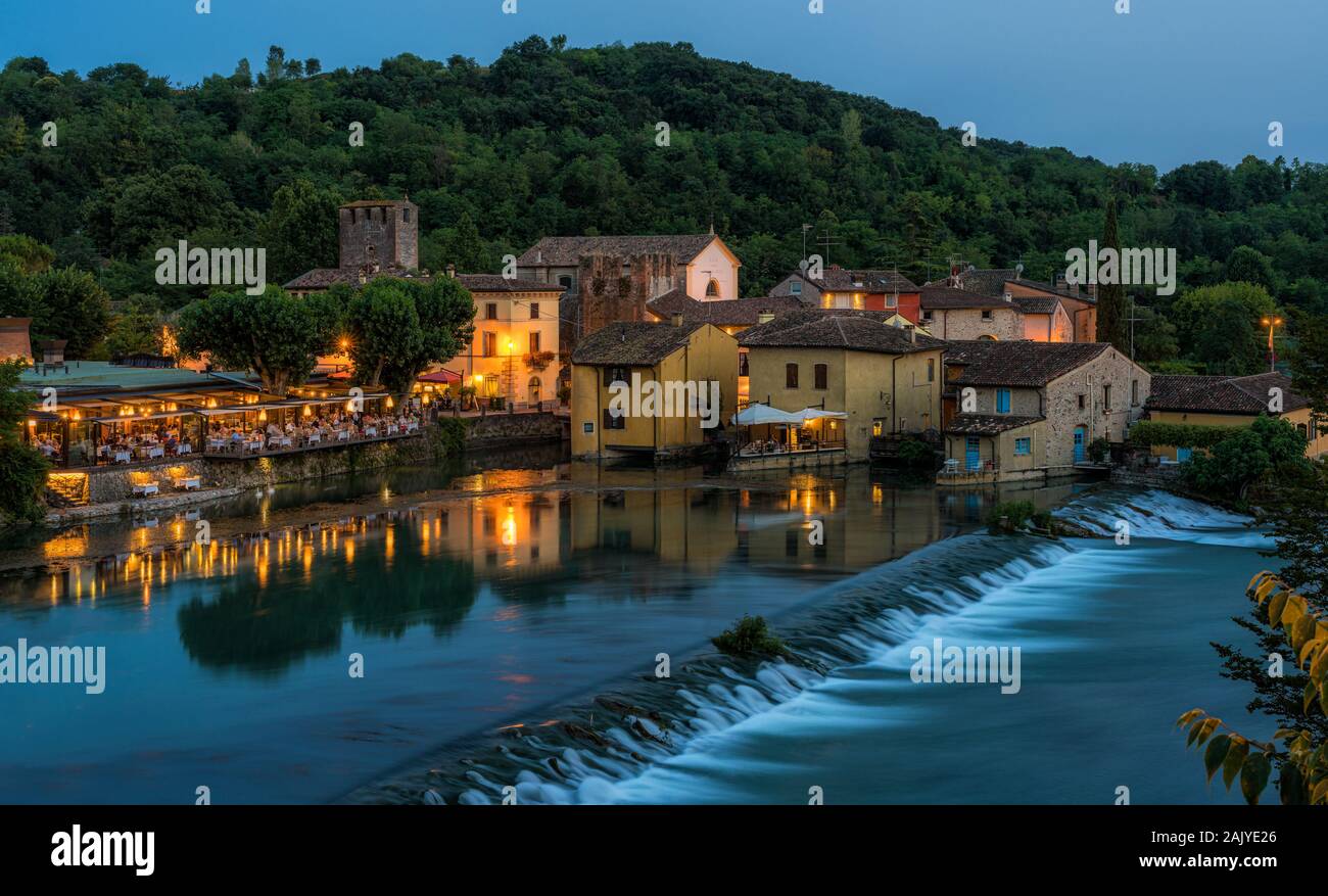 Borghetto castle dusk valeggio sul hi-res stock photography and images ...