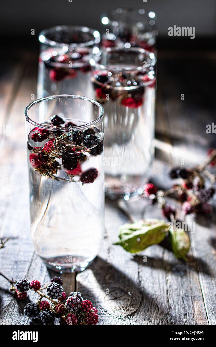 Water with fruit hi-res stock photography and images - Alamy