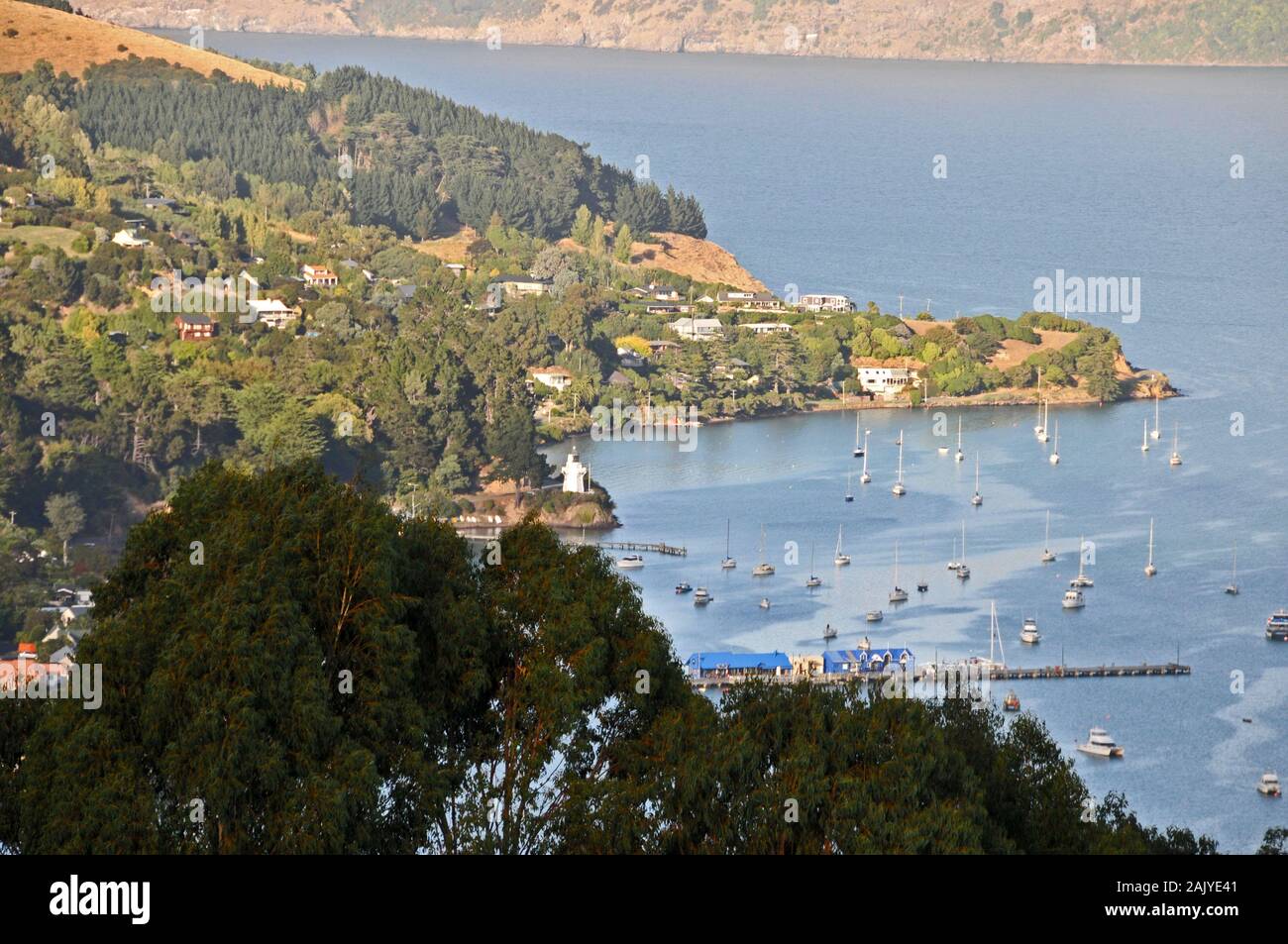 Around New Zealand - Akaroa Stock Photo - Alamy