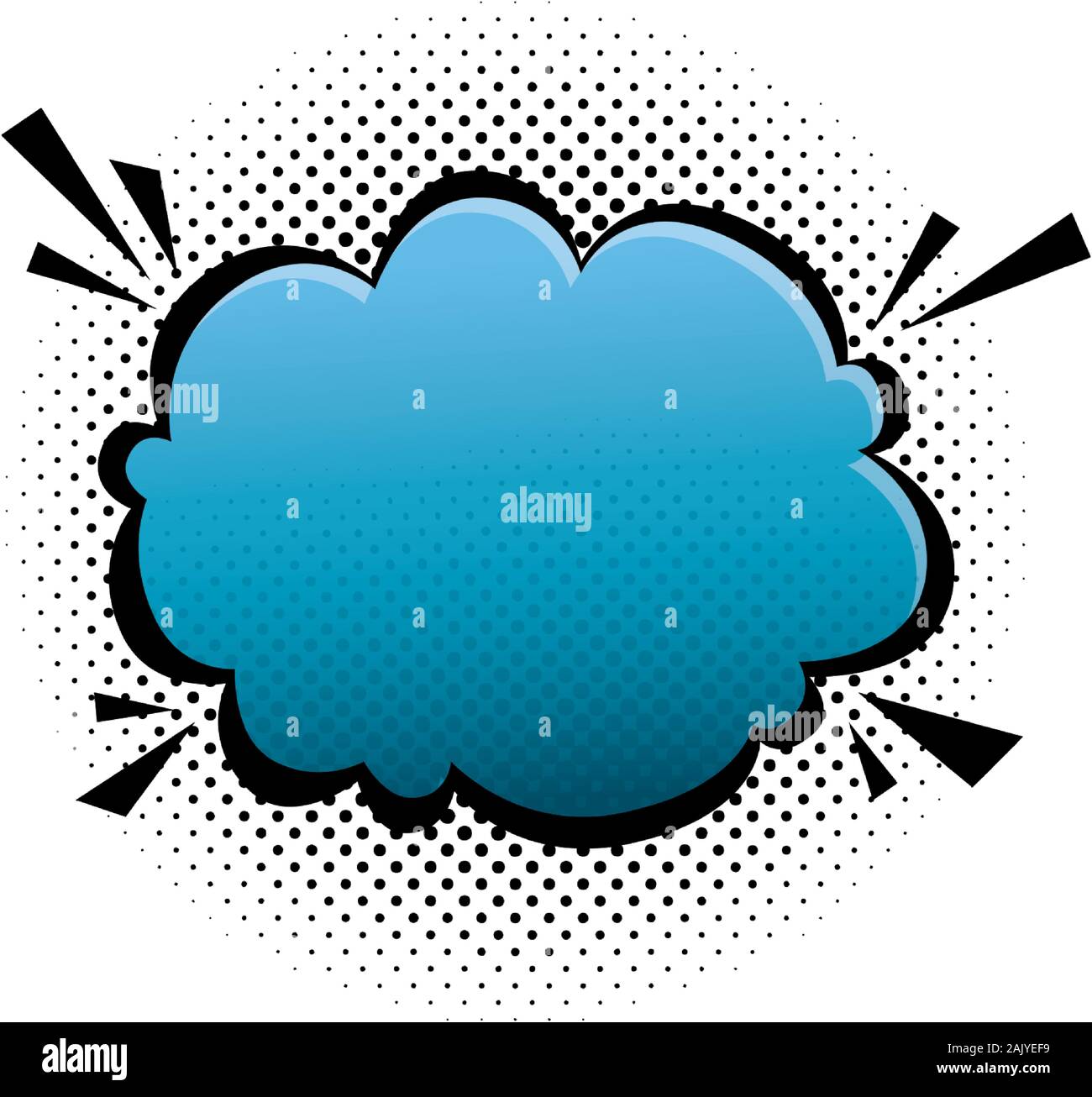cloud blue color pop art style icon Stock Vector Image & Art - Alamy