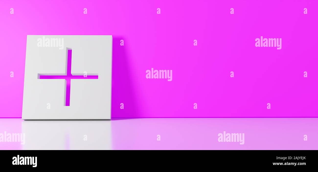 Plus symbol wall shadow hi-res stock photography and images - Alamy