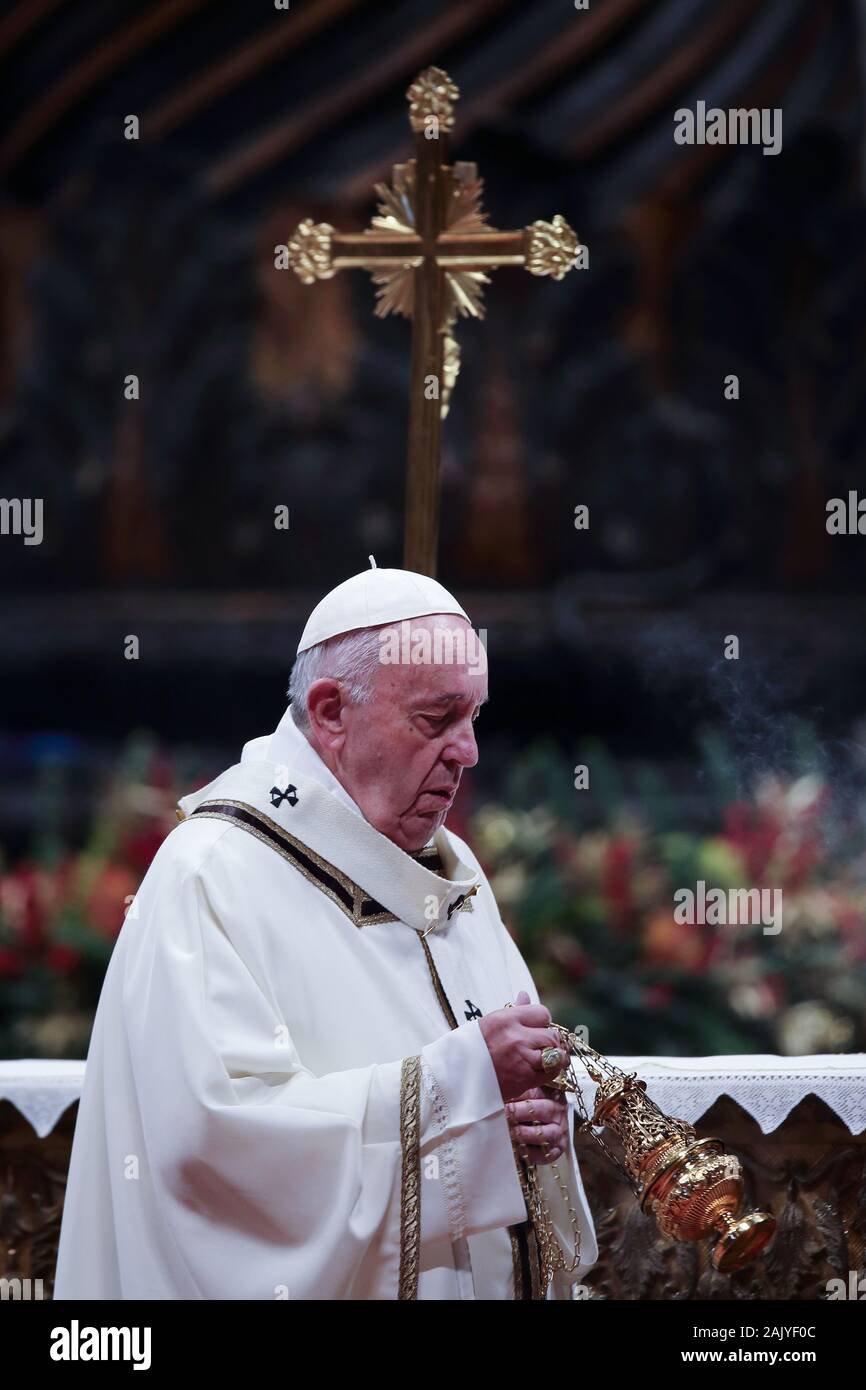 Vatican City. January 6, 2020 - Vatican City (Holy See) - POPE FRANCIS ...