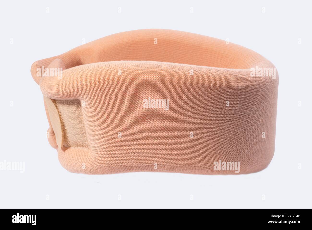 isolated on white background collar for neck injury. A splint for ...