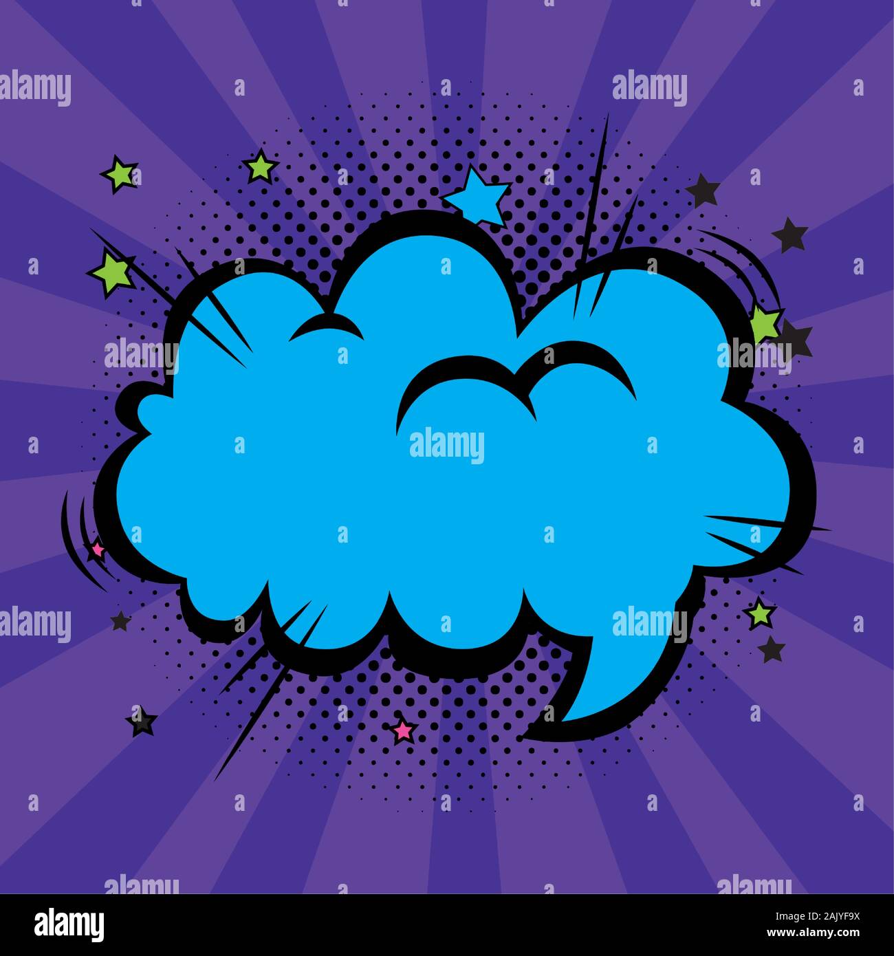speech bubble pop art style Stock Vector Image & Art - Alamy