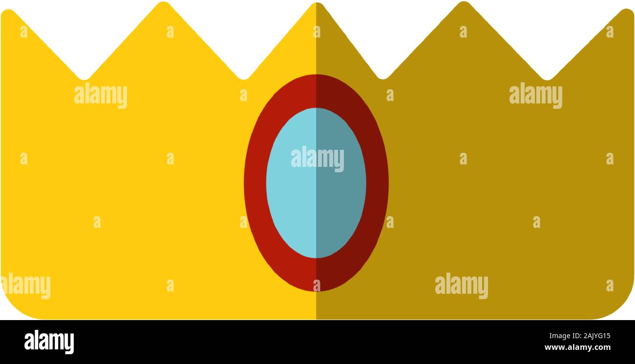 Vector simple crown icon, isolated on white background. Symbol of royal ...