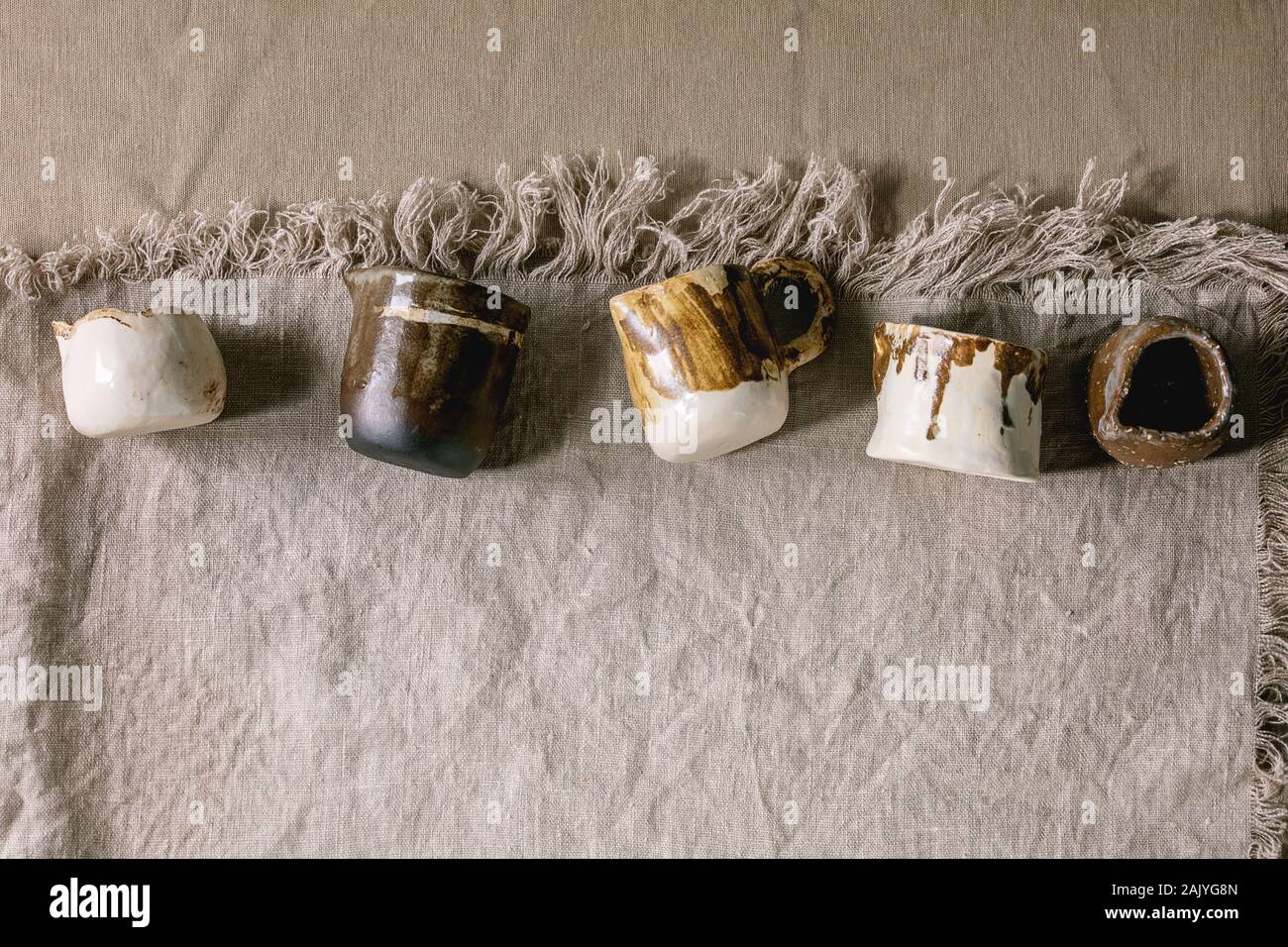 Variety of ceramic jugs Stock Photo - Alamy