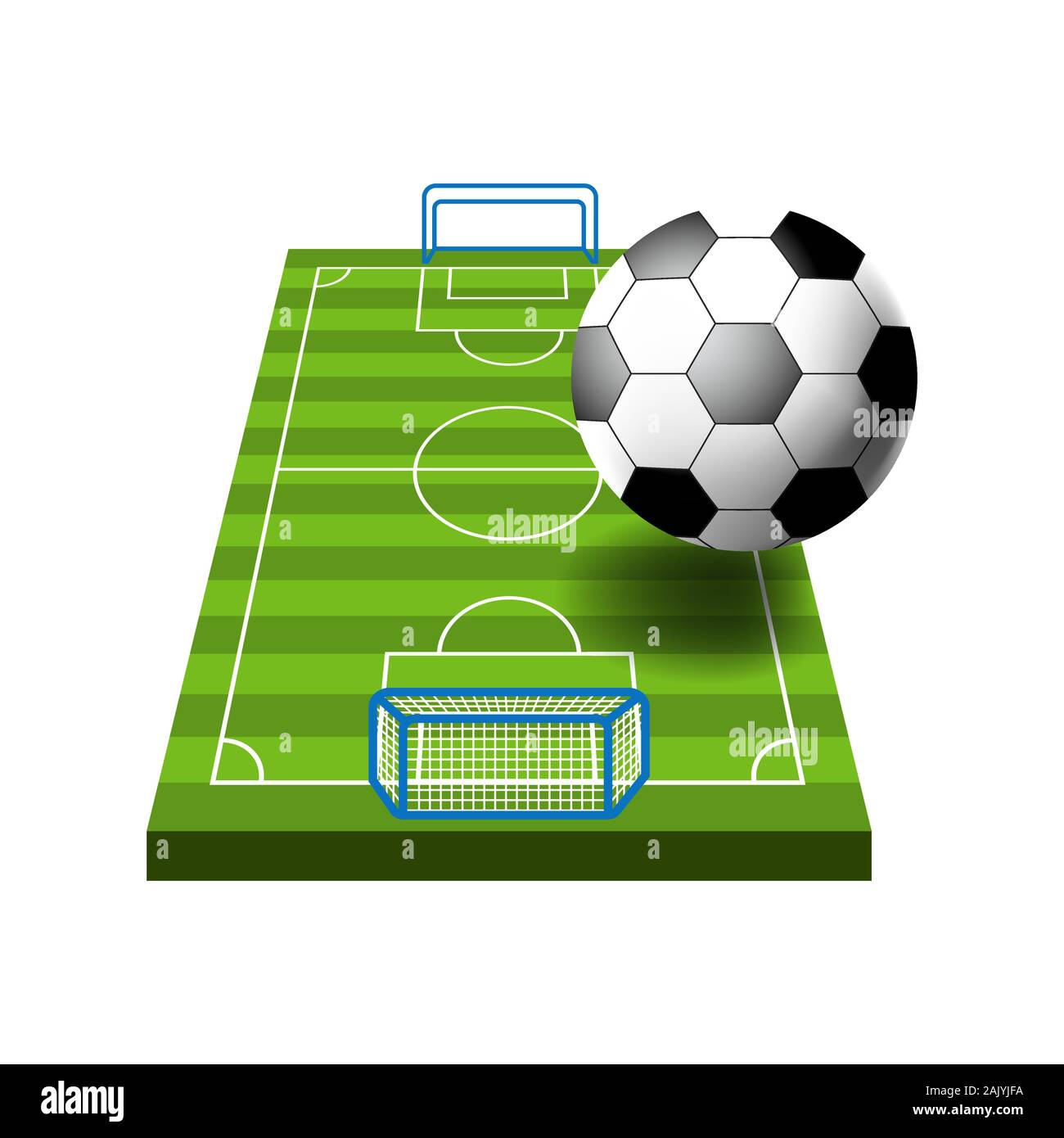 League goal football area Stock Vector Images - Alamy