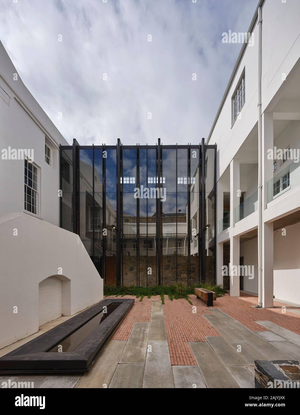 Landscaped courtyard with pond. Desmond & Leah Tutu Legacy Foundation ...