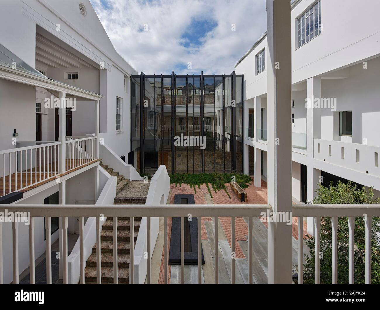 Elevated view across Old Granary's courtyard. Desmond & Leah Tutu ...