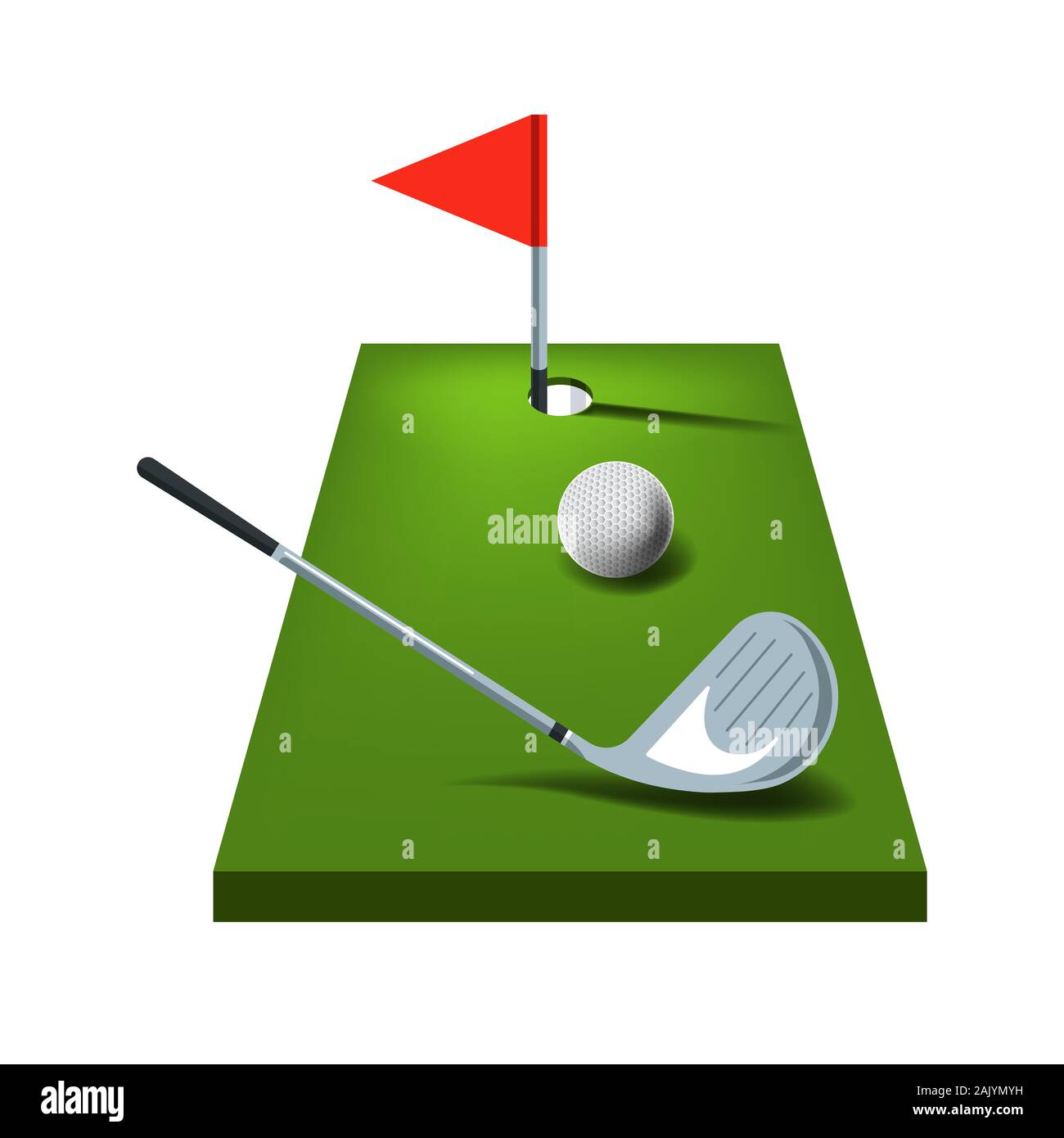 Golf lesson Stock Vector Images - Alamy