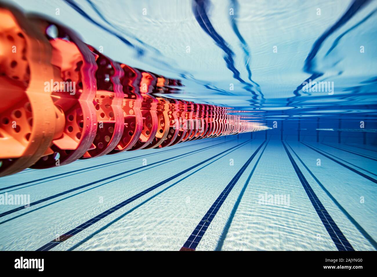 Olympic Swimming pool underwater background Stock Photo - Alamy