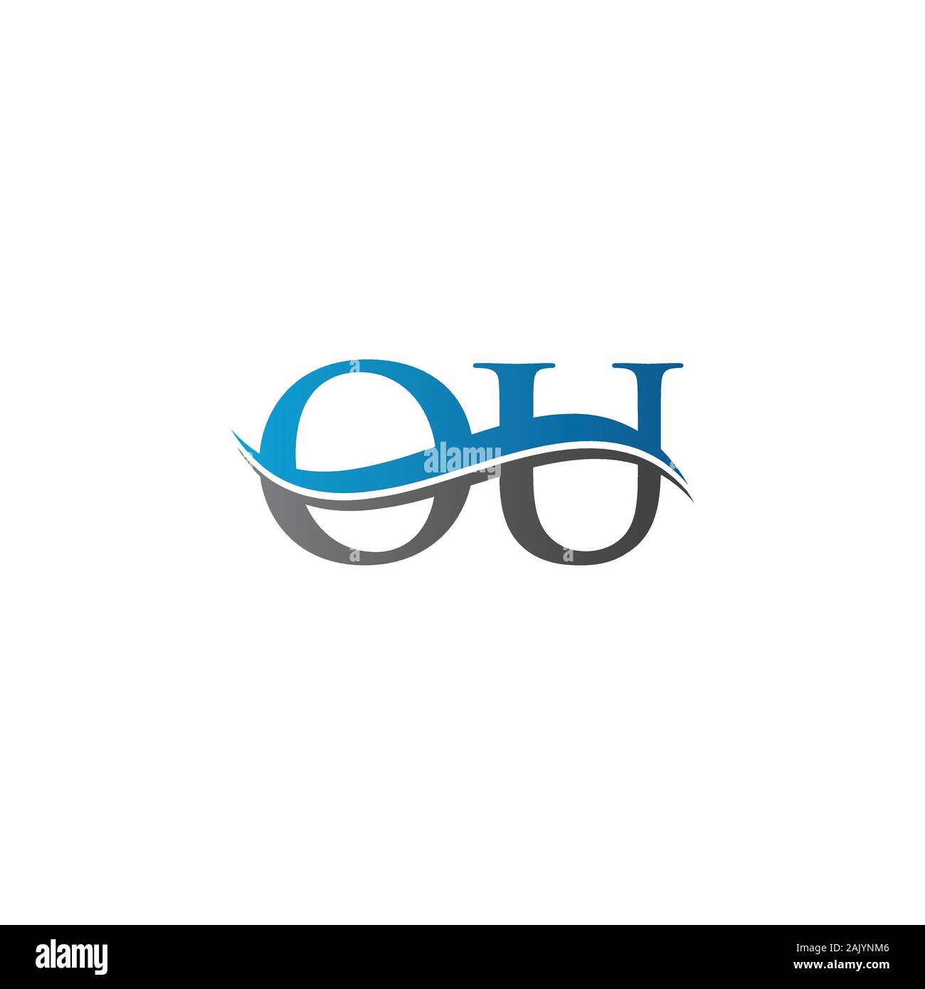 Initial Letter OU Logo Design Vector Template. OU Letter Logo Design ...