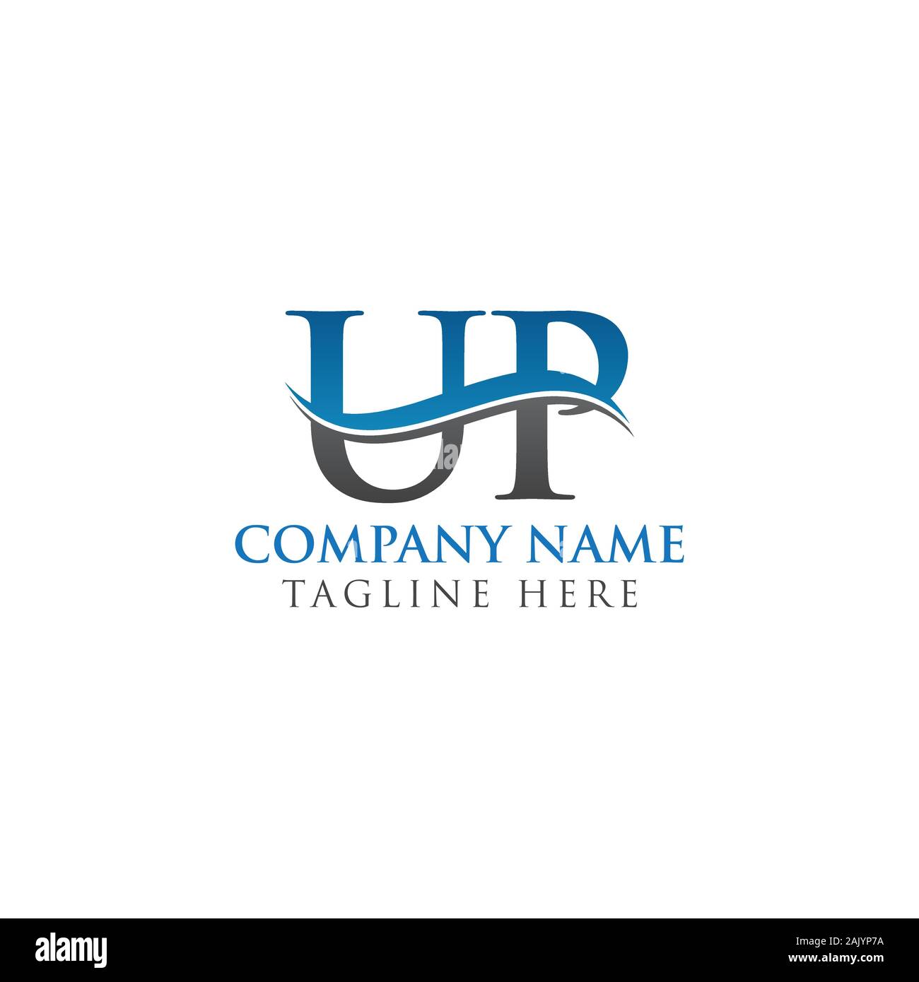 Initial Letter UP Logo Design Vector Template. UP Letter Logo Design ...
