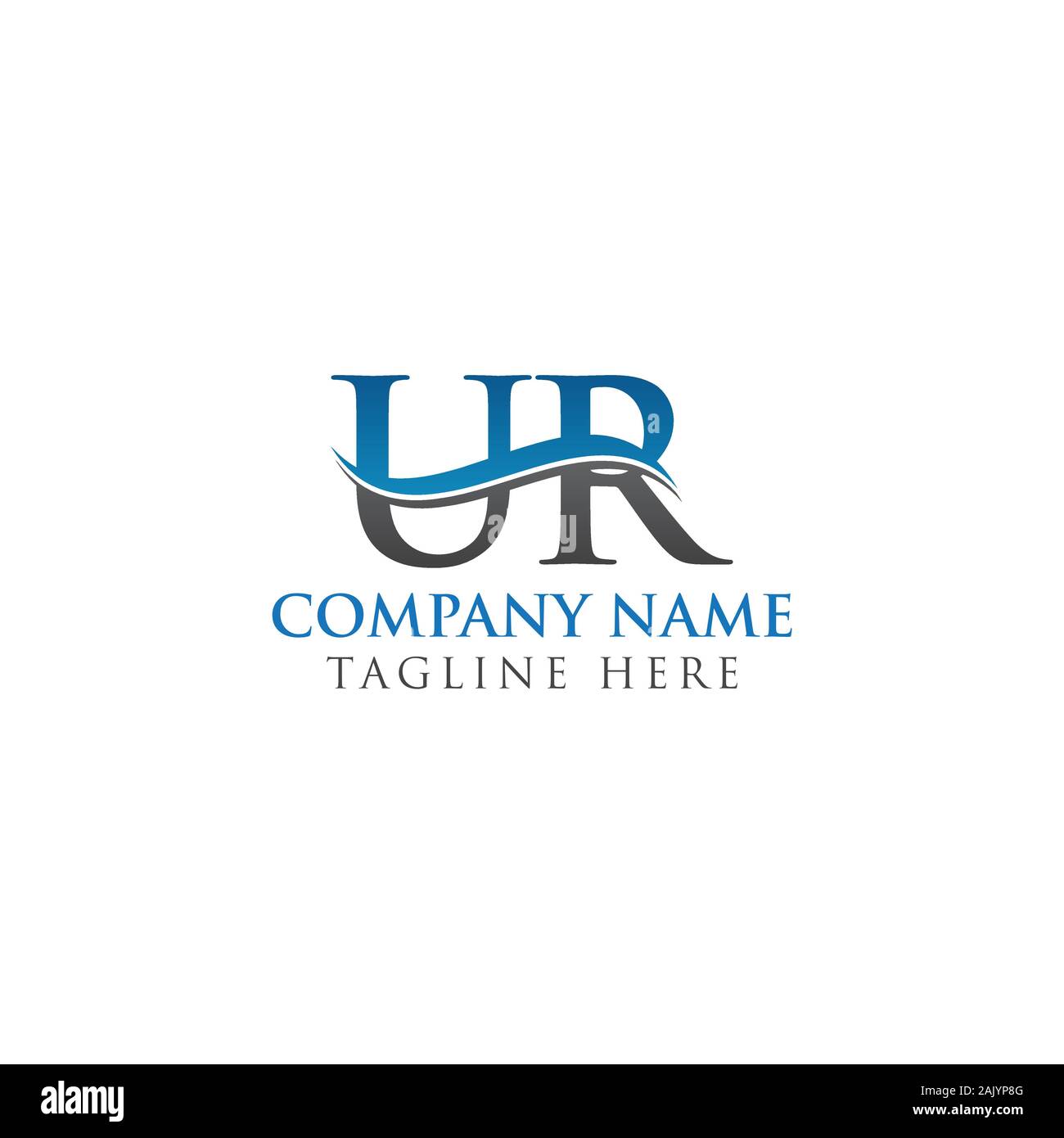 Initial Letter UR Logo Design Vector Template. UR Letter Logo Design ...