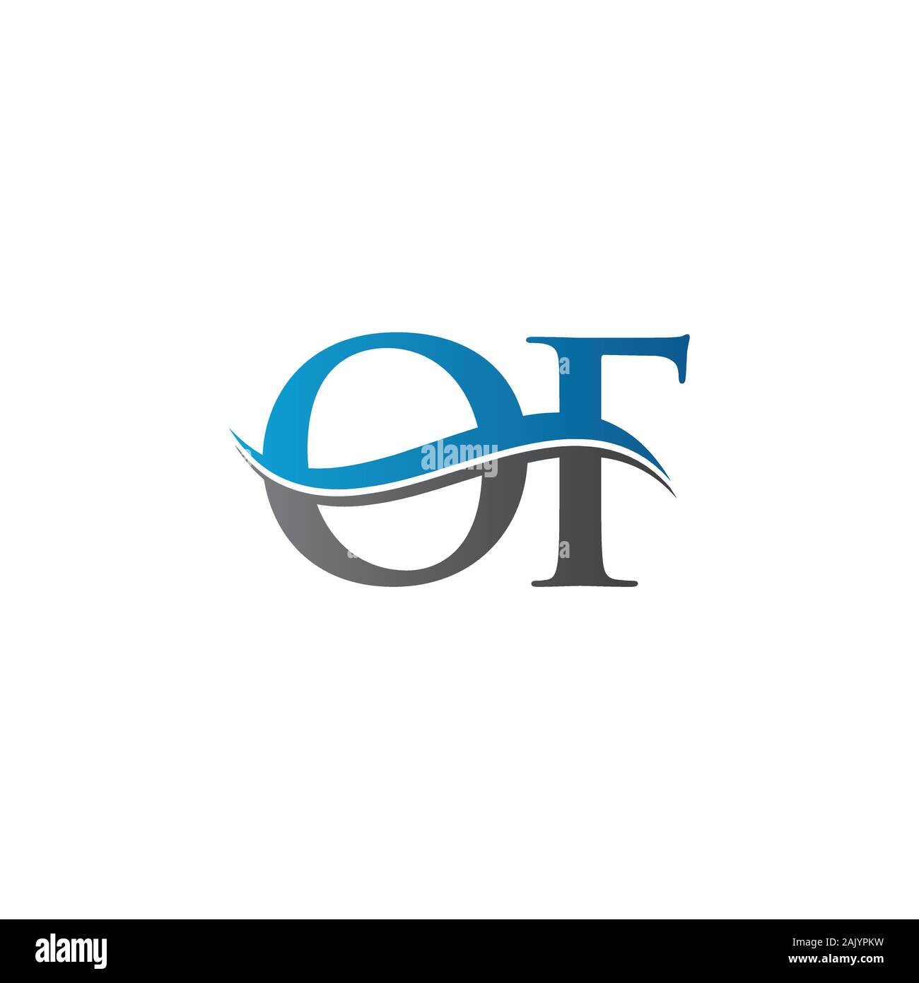 Initial Letter OF Logo Design Vector Template. OF Letter Logo Design ...