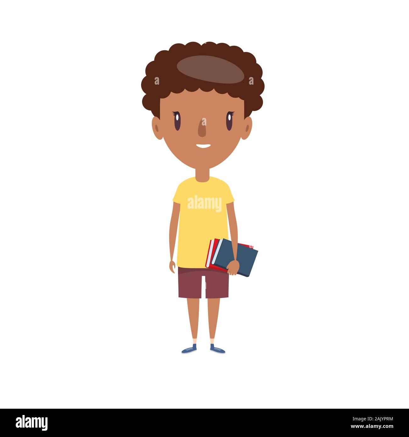 Smiling school kid. Cheerful elementary school student, kindergarten ...