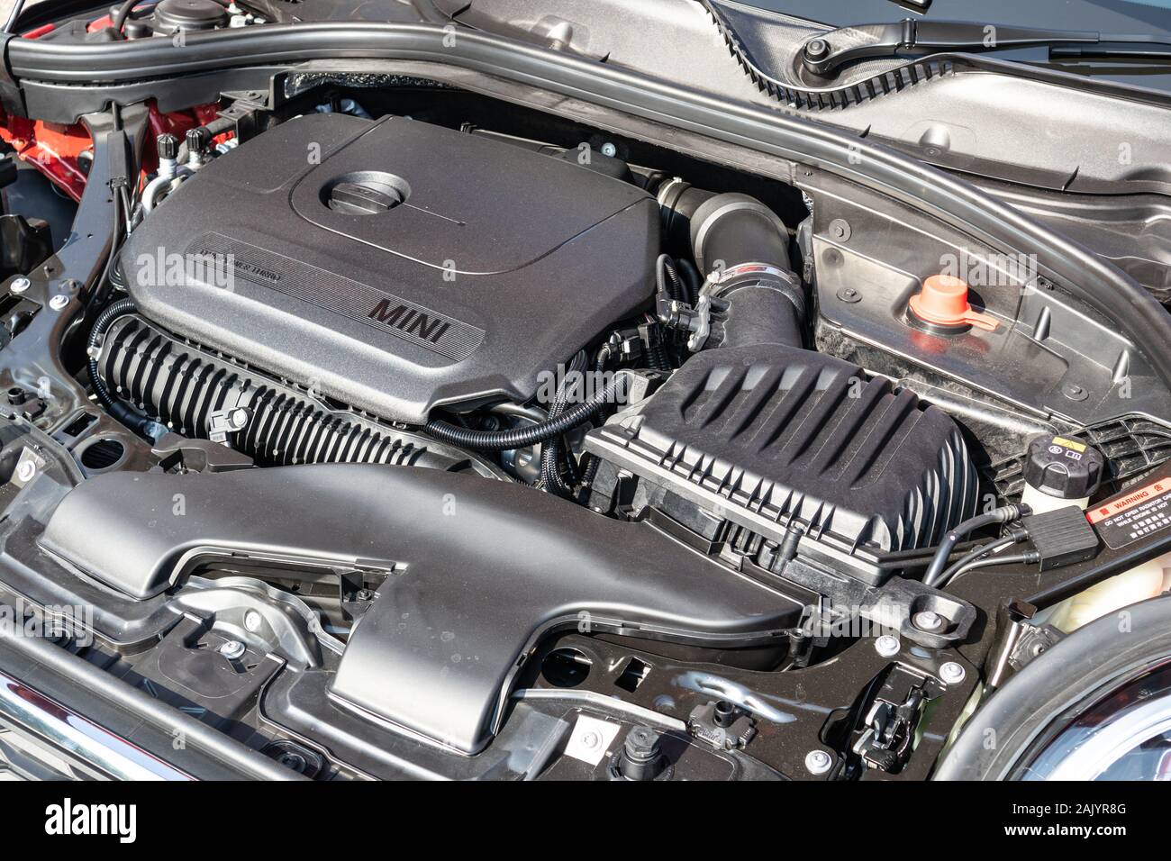 Hong Kong, China Oct, 2019 : Mini Cooper Clubman Engine on Oct 3 2019 ...