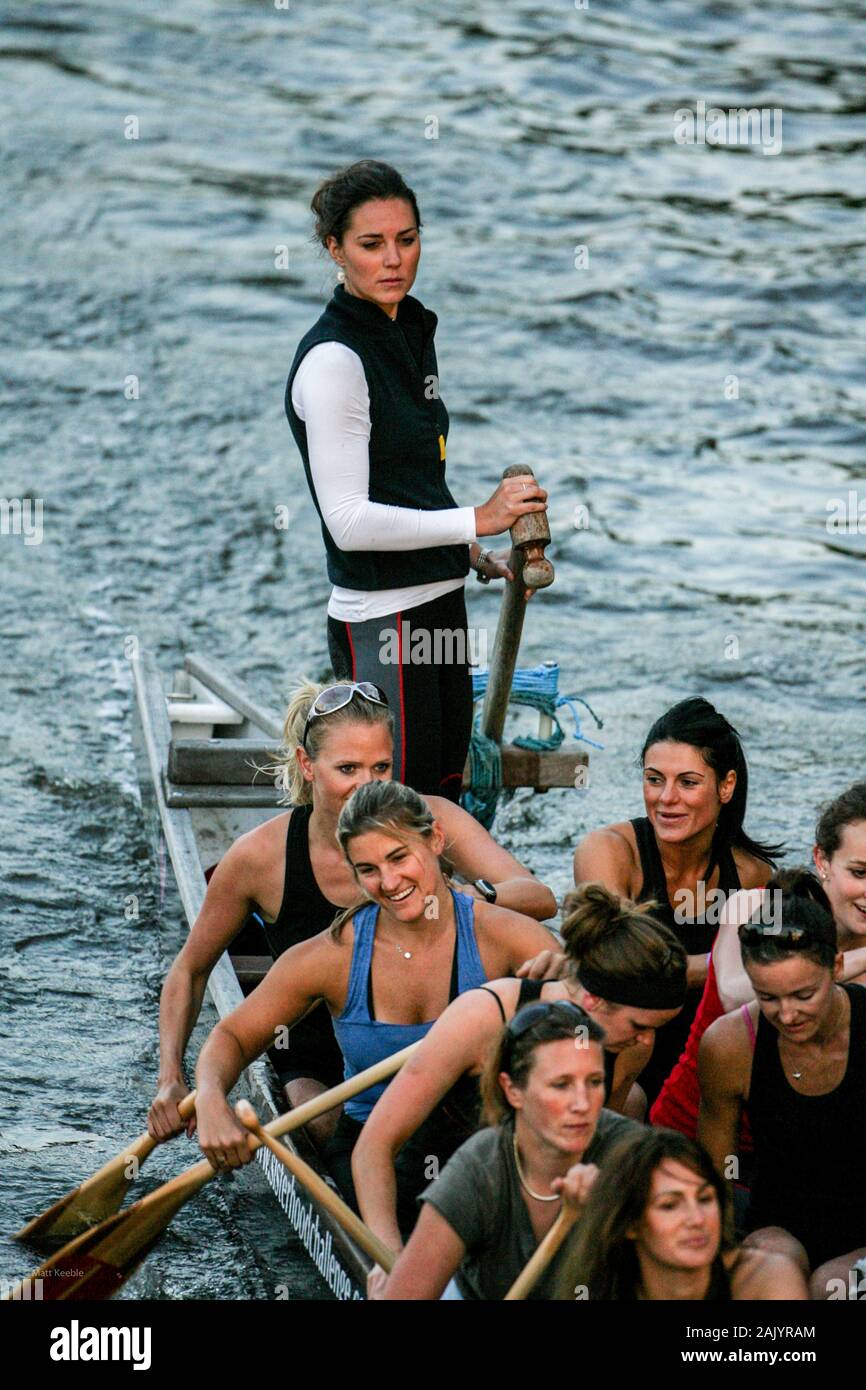 Kate Middleton, before she was The Duchess of Cambridge, training on ...