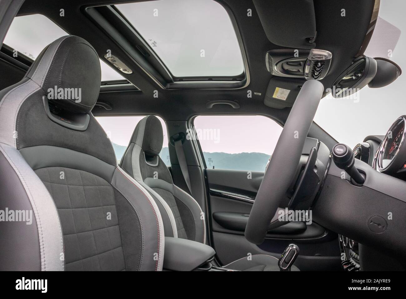 Hong Kong, China Oct, 2019 : Mini Cooper S JCW Interior on Oct 29 2019 ...