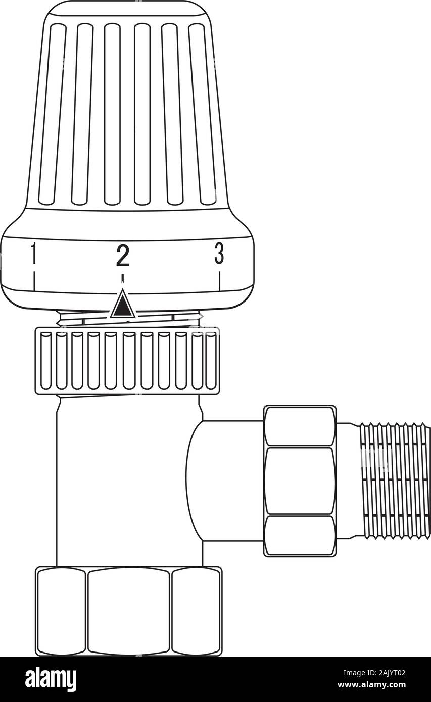 Pipe connector with tap Stock Vector Image & Art - Alamy